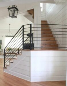 Modern Farmhouse Stair Railing | Stair Designs