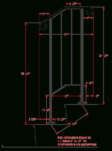 Iron X Handrail Picket | Stair Designs