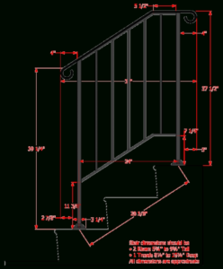 Iron X Handrail Picket | Stair Designs